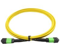 China Fiber Optic MPO Cable Female Connector Jumper 2m (6ft) OS2 9/125 24 Core Single Mode for sale