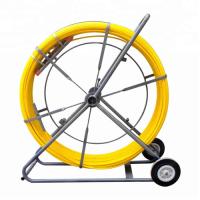 China Fiberglass Conduit Snaker Rod Condux Duct Rodder 100 200 300m Length for sale