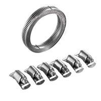 China Secure Hose 304SS Worm Gear Hose Clamps With Bind Free Pull Through Design for sale