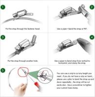 China Secure Hose 304SS Worm Gear Hose Clamps With Bind Free Pull Through Design for sale