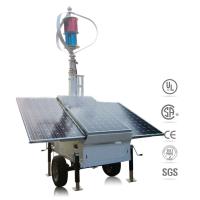 China Mobile Energy Vehicle Solar Wind Hybrid System Trailer Power Supply System for sale