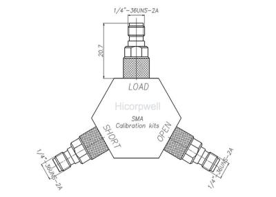 China Female Open Male Open Full One-Port Calibration SMA-K Calibrator SMA - SMA Cal Kit Testing for sale