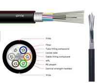 China Singlemode Fibre Cable OS2 Multi Loose Tube Direcy Buried 48 Core GYTA Glass Fiber Optic Cable for sale