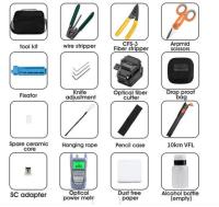 China Fiberoptic Line Project Construction Testing And Maintenance FTTH Fiber Optic Tool Kit for sale