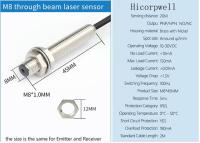 China Mild Water Oil Dust Environment M8 Laser Photoelectric Vibration Position Sensor Photoelectric Laser Sensors for sale