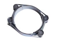 China 70-80 Mm & 75-85mm Double Bolts Heavy Duty Hose Clamp Stainless Steel 304 for sale