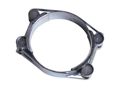 China 70-80 Mm & 75-85mm Double Bolts Heavy Duty Hose Clamp Stainless Steel 304 for sale