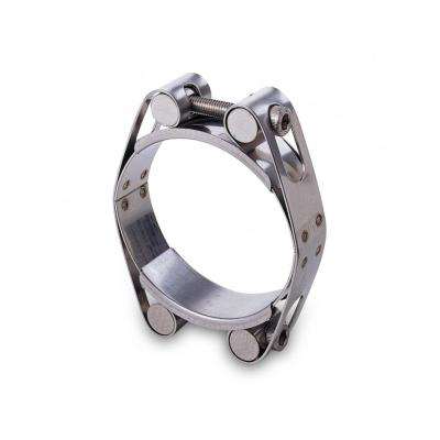 China 70-80 Mm & 75-85mm Double Bolts For Heavy Duty Hose Clamp (Stainless Steel 304) for sale