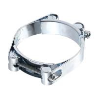 China European Stainless Steel Heavy Duty Double Bolt Hose Clamp Pipe Clamp 20mm  24mm for sale