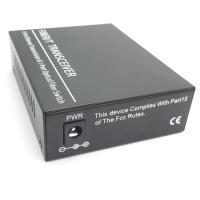 China 10 / 100 / 1000M Single Fiber Optic Transceiver IEEE802.3z Non - Condensing for sale