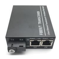 China 10 / 100 / 1000M Single Fiber Optic Transceiver IEEE802.3z Non - Condensing for sale