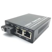 China 10 / 100 / 1000M Single Fiber Optic Transceiver IEEE802.3z Non - Condensing for sale