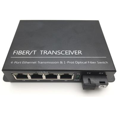 China SC 2 RJ45 Fiber Optic Transceiver 850nm 1310nm 1550nm Single Mode 10 / 100m for sale