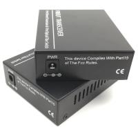 China Single Dual Fiber Ethernet Media Converter IEEE802.3ab 1000Base - T 0.5A for sale