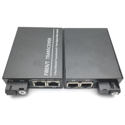 China Single Dual Fiber Ethernet Media Converter IEEE802.3ab 1000Base - T 0.5A for sale