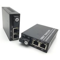 China Single Dual Fiber Ethernet Media Converter IEEE802.3ab 1000Base - T 0.5A for sale