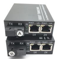 China 1000 Mbps Fiber Optic Transceiver Media conversion STP Supporting AC 220V for sale