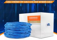 China 23AWG Unshielded UTP CCA 1000ft Cat6 Network Ethernet Lan Cable Fluke Tested for sale