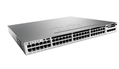China WS-C3850-24XS-E 10 Gigabit Switch 24 Port 10G Fiber IP Services Network Switch 1000mbps for sale