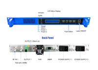 China Hot Plug In Type Dual Power Supply Optical Transmitter Dual Module Direct Modulation for sale