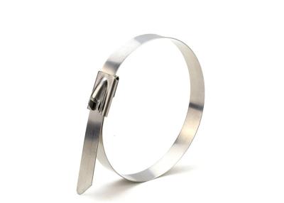 China Fireproof Fiber Optic Components Self - Locking Type Stainless Steel Strap Metal Cable Ties for sale
