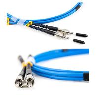 China FTTH Blue Armored Fiber Patch Cable PVC SMA Simplex Duplex SM 30mm Industrial for sale