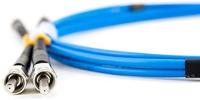 China FTTH Blue Armored Fiber Patch Cable PVC SMA Simplex Duplex SM 30mm Industrial for sale