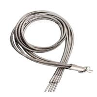 China Endoscope Fiber Bundle Light Cable Flexible Stainless Steel Hose 1000nm Customized Glass Bare Fiber Optic Light Guide for sale