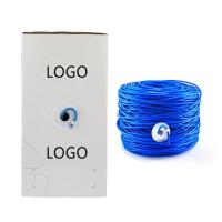 China Network Ethernet LAN Cable 150m 500ft 0.56mm UTP CABLE Cat6 IEC 60794 Black for sale