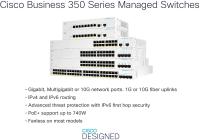 China 4-Port 2.5GE + 20-Port 10/100/1000 + 2 x 10GBusiness 350 Series Switches CBS350-24P-4X-CN for sale