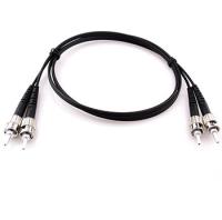 China ST/PC To ST/PC Plastic Patch Cord 650nm Wavelength 0.25mm Core / Clad 1.0mm Outer Jacket for sale