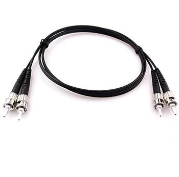 China ST/PC To ST/PC Plastic Patch Cord 650nm Wavelength 0.25mm Core / Clad 1.0mm Outer Jacket for sale