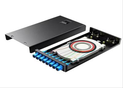 China Matel 8 Port Fiber Patch Panel SC LC FC TYPE FTTH Fiber Optic Terminal Box for sale
