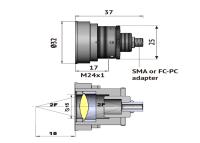 China Fiber Optic Cables FC/PC Or SMA Connectors With Middle Infrared Refocusing Objectives Lens for sale