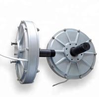 China 0.3kW Low rpm ( 200rpm ) Low Torque Axial Flux Permanent Magnet Generator with Inner Rotor (shaft  rotation, shell fixed wires from the shell Permanent Magnet Generator Motor for sale