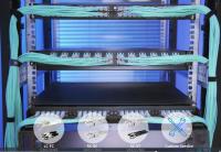 China Flame Retardant  OM2 OM3-150 OM3-300 OM4 Indoor Fiber Optic Cable for sale