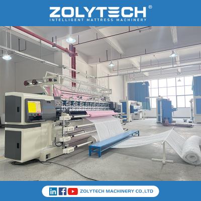 China Lock Stitch Continuous Quilting ZOLYTECH Mattress Quilting Machine For Duvets for sale