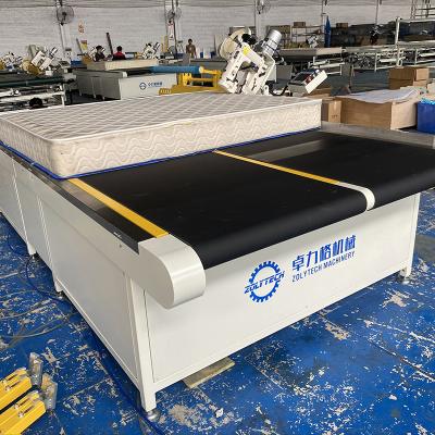 China Commputerized automatic mattress tape edge machine 15-20pcs/h automatic flipping 4KW mattress edge sewing for sale