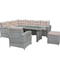 China HIFINE HFRS-0702 Customizable Design Outdoor Hotel Furniture Durable Wicker Rattan Sofa Sets for Garden for sale
