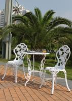 China Cast Aluminium Metal Outdoor Patio Dining Garden Furniture Set for sale
