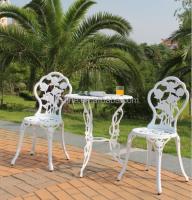 China Cast Aluminium Metal Outdoor Patio Dining Garden Furniture Set for sale