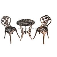 China HI-FINE HFCS-001 Cast Aluminum Outdoor Table and Chair Set for sale