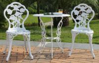 China HI-FINE HFCS-001 Cast Aluminum Outdoor Table and Chair Set for sale