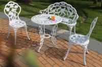 China HI-FINE HFCS-001 Cast Aluminum Outdoor Table and Chair Set for sale