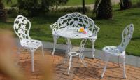 China 3pcs cast bistro set,aluminum bistro table and chair for sale
