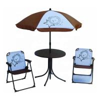 China garden four set kid's folding beach chair with umbrella for sale
