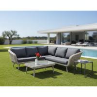 China Leisure Factory Wicker Outdoor Garden Rattan L Shape Sofa Lounge Set for Patio and Balcony Use for sale