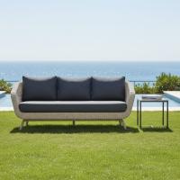 China Leisure Factory Wicker Outdoor Garden Rattan L Shape Sofa Lounge Set for Patio and Balcony Use for sale