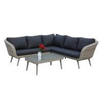 China China Supplier All Weather Outdoor Sofa Artificial Rattan Sofa Wicker Garden Aluminum Outdoor Sofa for sale