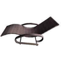 China All Weather Beach Lounge Chair Rattan Wicker Poolside Bed Sun Lounger for sale